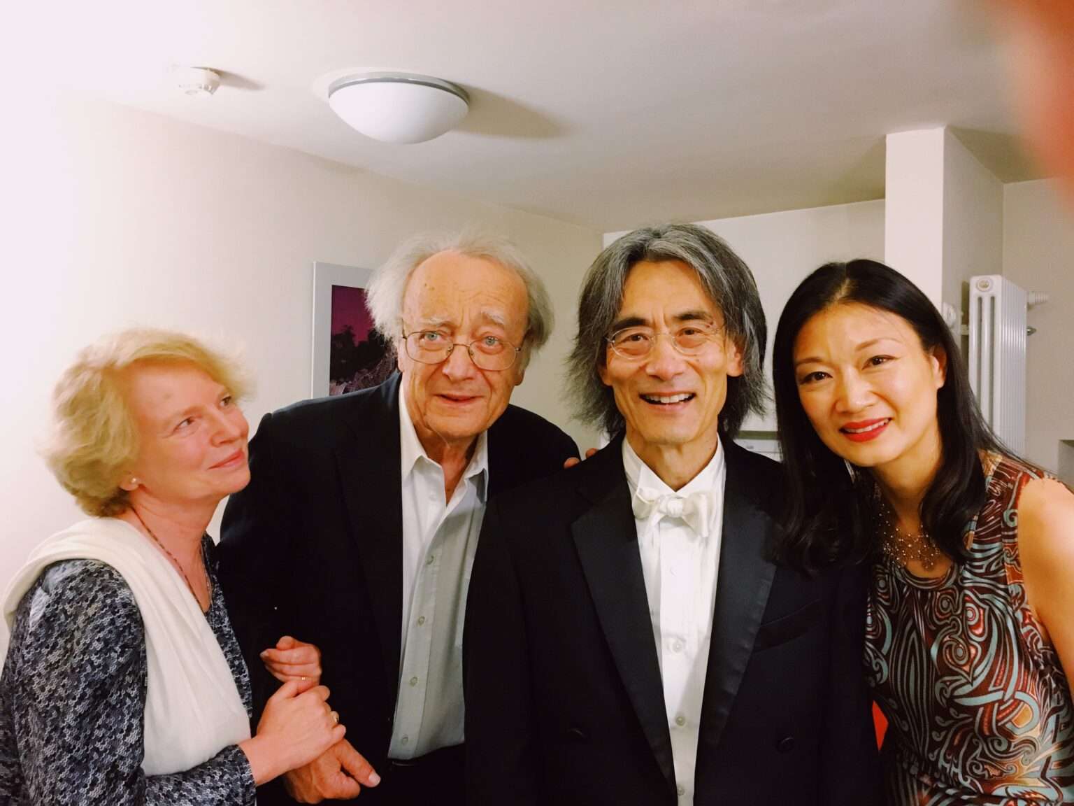Maria Manjo, Alfred Brendel, Kent Nagano, Salzburg 2018 - Mari Kodama